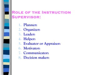 Instructional supervision | PPT