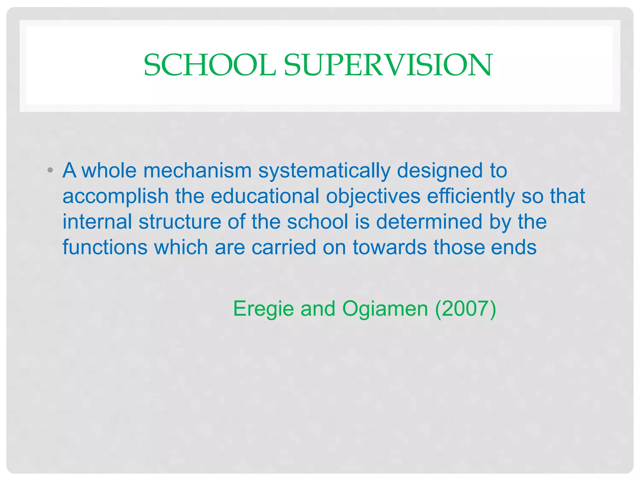 Instructional supervision,its models and school supervision | PPTX