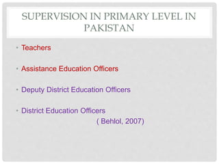 Instructional supervision,its models and school supervision | PPTX