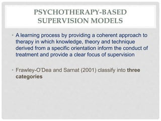 Instructional supervision,its models and school supervision | PPTX