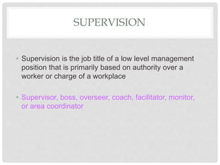 Instructional supervision,its models and school supervision | PPTX