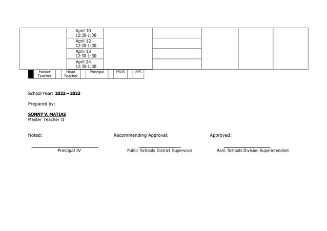 Instructional Supervisory REPORT Second COT_SY. 2022-2023 - Copy.docx