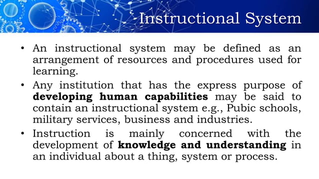 Instructional System.pptx | Educational Assessment | Education