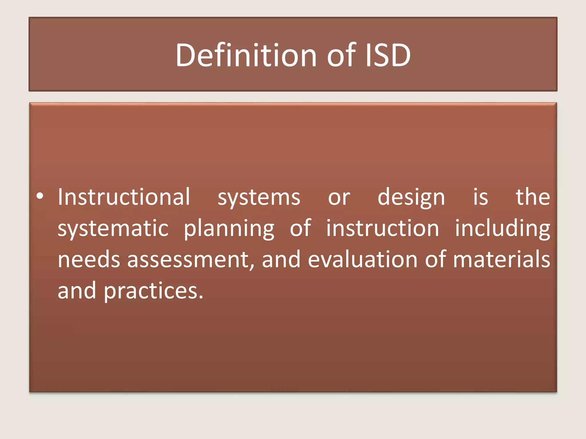 Instructional system group ppt | PPTX