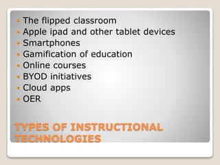 Instructional technology and transormative education | PPTX | IT and ...