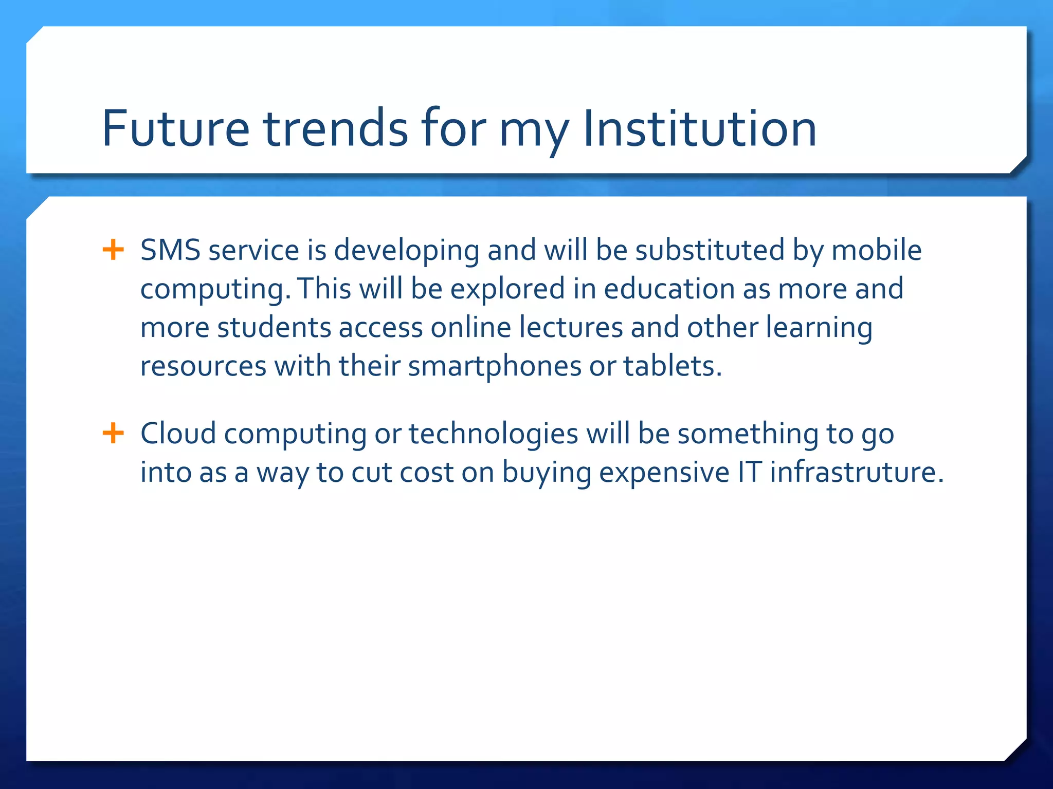 Instructional technology trends | PPTX