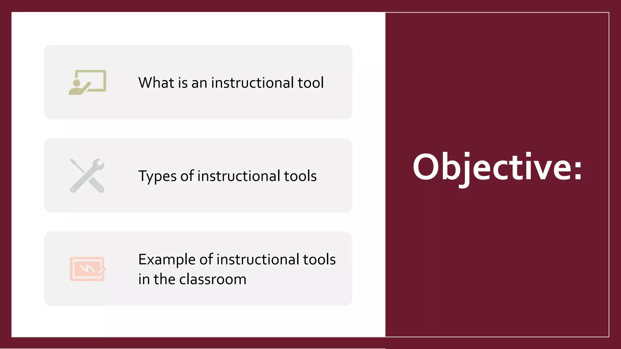 Instructional tool | PPT