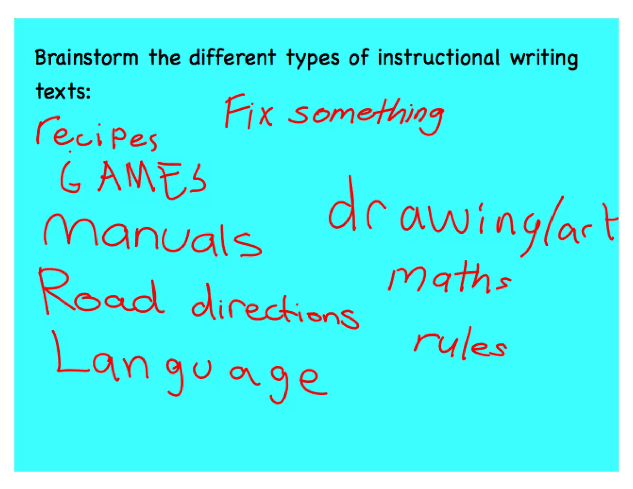 Instructional writing | PPT
