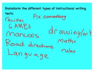 Instructional writing | PPT