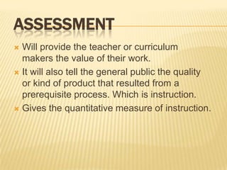Instruction and assessment | PPTX