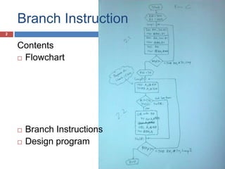 Microprocessor Week 7: Branch Instruction | PPTX