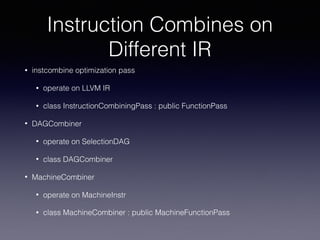 Instruction Combine in LLVM | PDF
