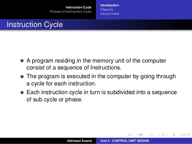 Instruction cycle