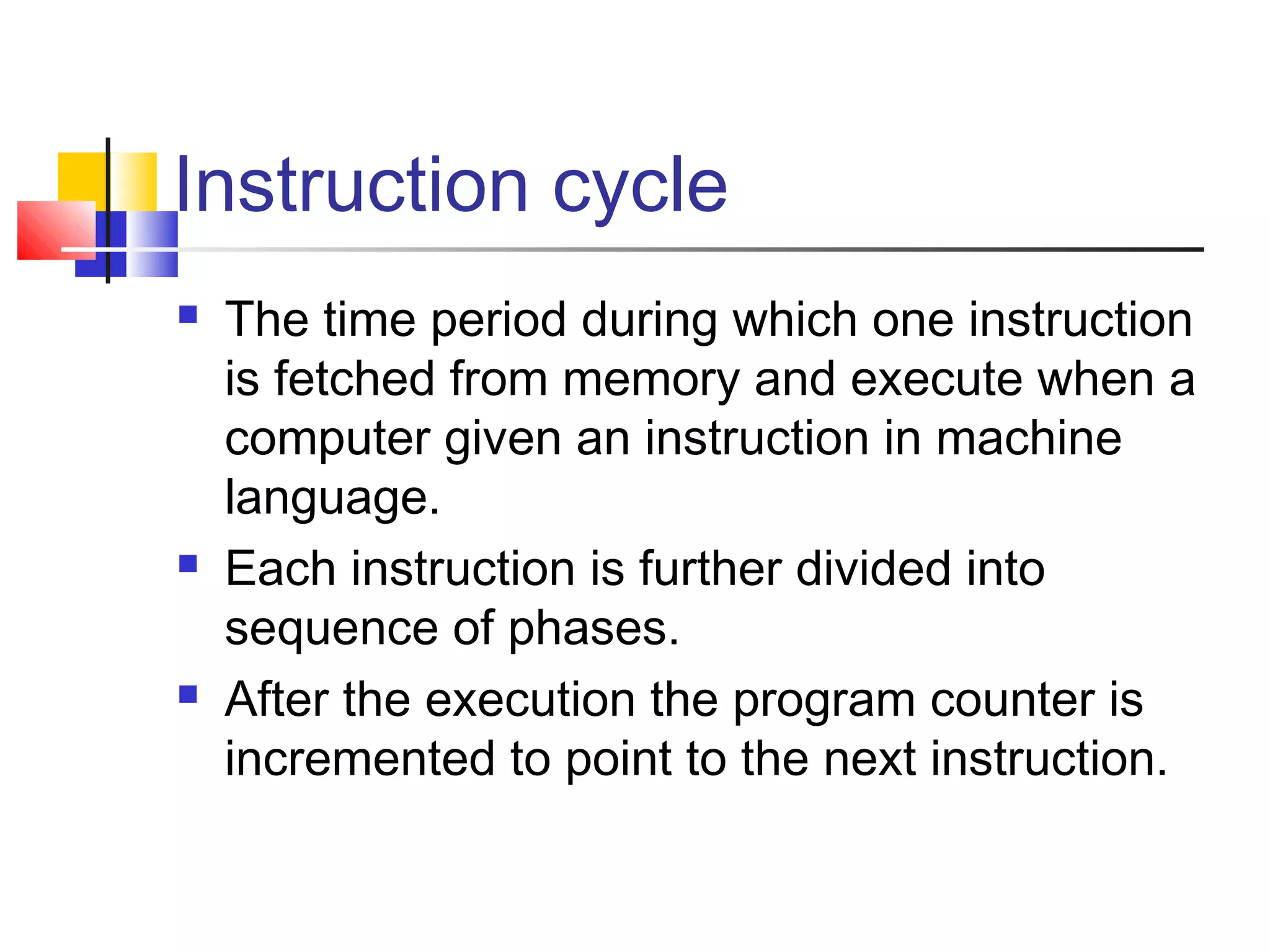 Instruction cycle | PPT
