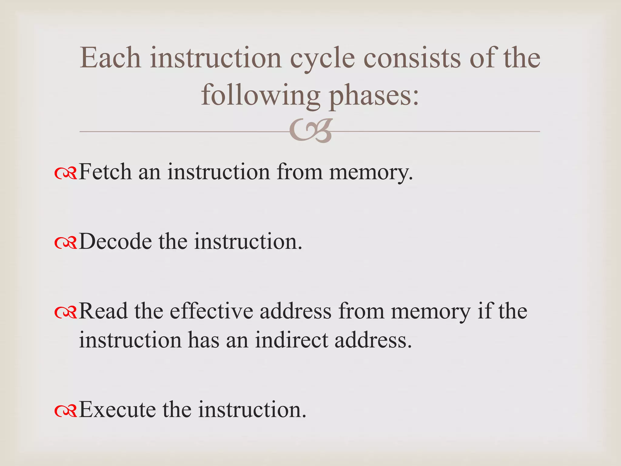 Instruction cycle | PPTX