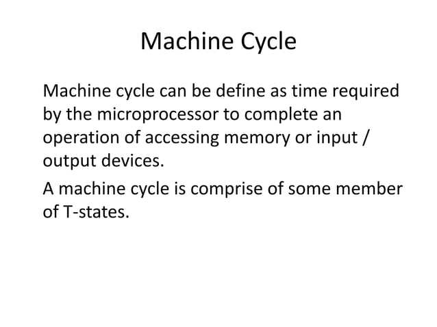 Instruction cycle & machine cycle | PPTX | Computing | Technology ...