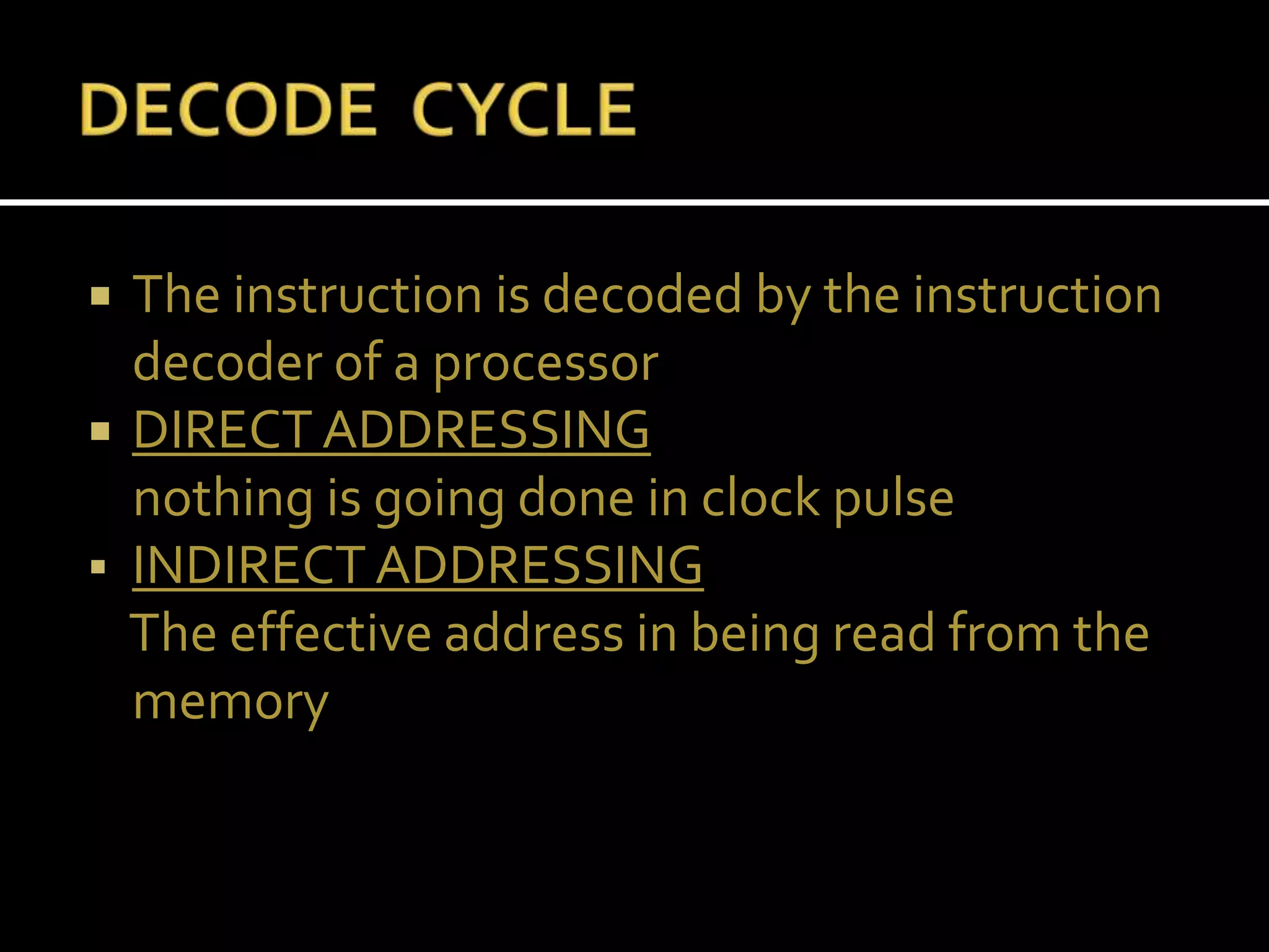 Instruction cycle presentation | PPTX
