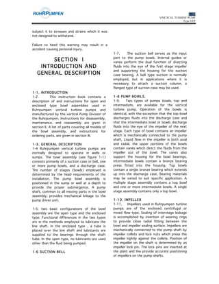 Instruction for installation guidelines vertical turbine pump | PDF