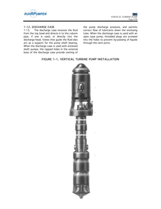 Instruction for installation guidelines vertical turbine pump | PDF
