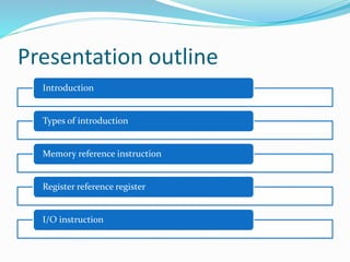 Instruction format | PPTX