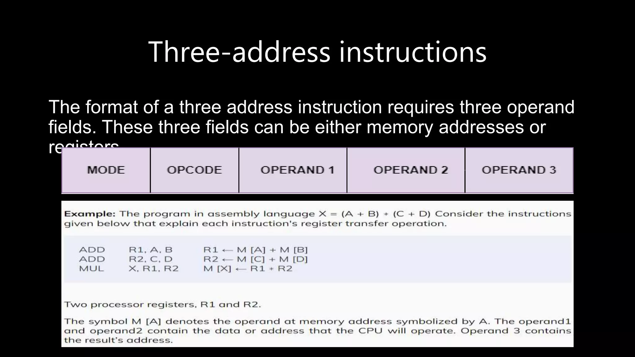 INSTRUCTION FORMAT.pptx | Programming Languages | Computing