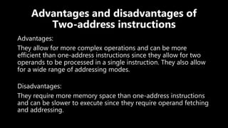 INSTRUCTION FORMAT.pptx | Programming Languages | Computing