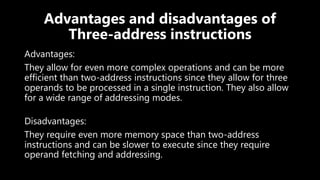 INSTRUCTION FORMAT.pptx | Programming Languages | Computing