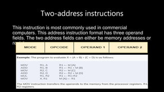 INSTRUCTION FORMAT.pptx | Programming Languages | Computing