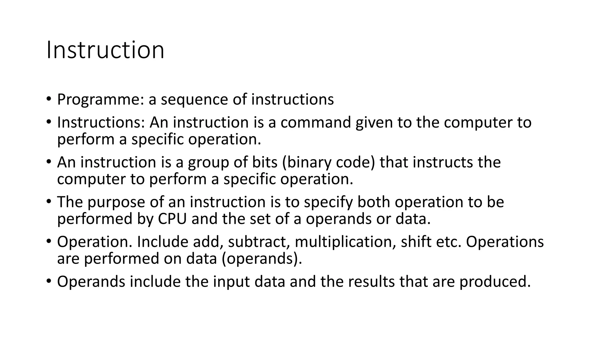 Instruction Formats | PPTX | Programming Languages | Computing