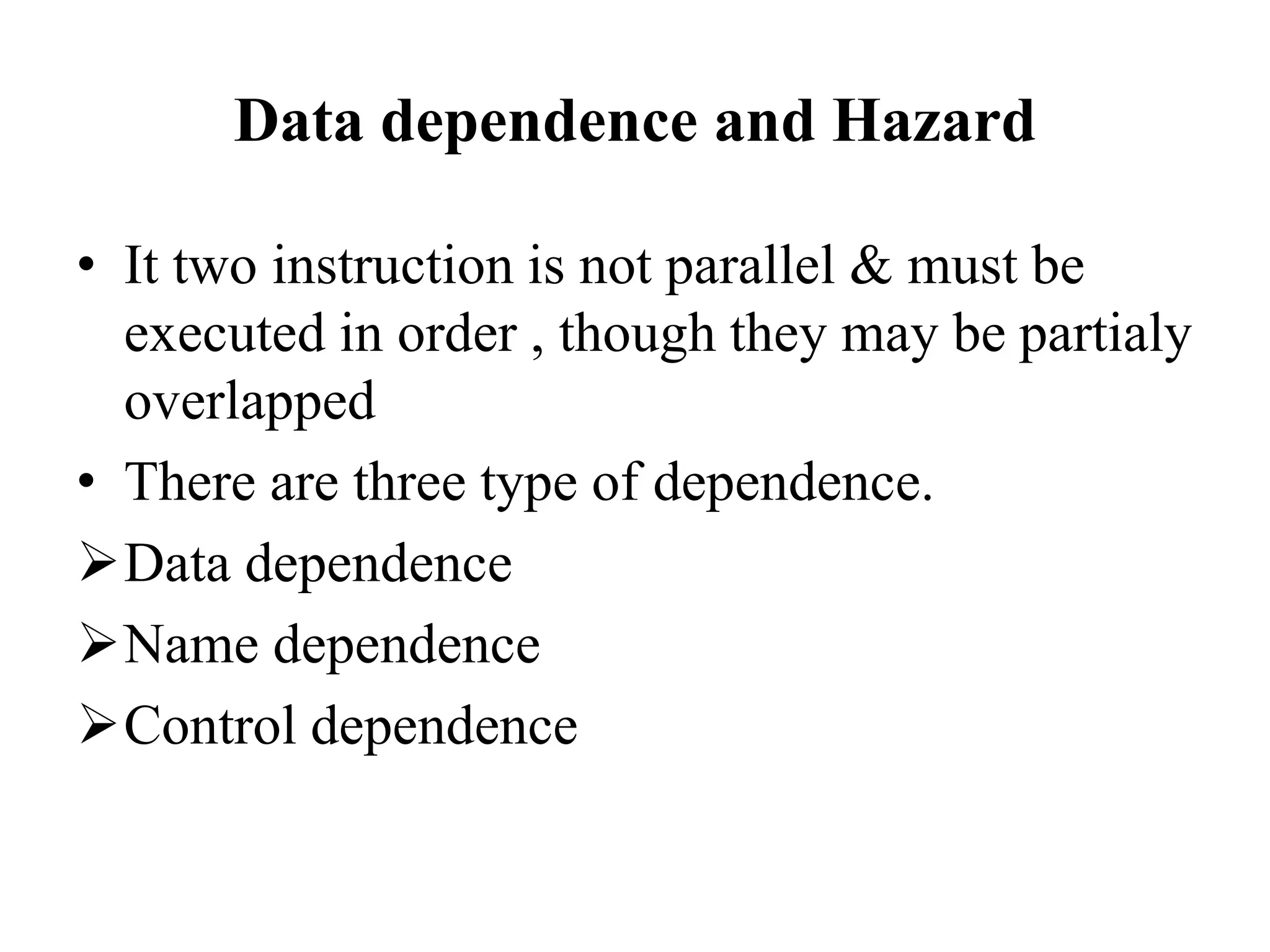 Instruction Level Parallelism Ppt