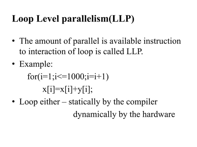 Instruction level parallelism | PPT Instruction level parallelism | PPT