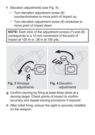 Instruction manual | Aimpoint CompM5 | Optics Trade | PDF