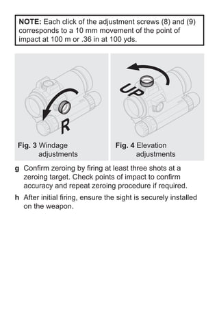 Instruction manual | Aimpoint CompM5s | Optics Trade | PDF