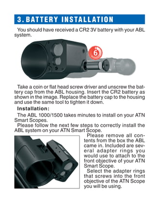 Instruction Manual | ATN ABL Laser Rangefinder | Optics Trade | PDF