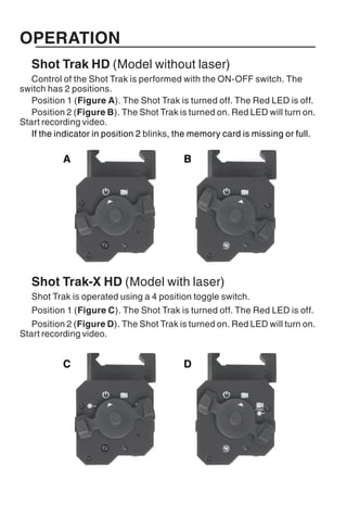 Instruction Manual ATN Shot Trak HD Series Gun Cameras | Optics Trade | PDF