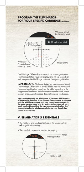 Instruction Manual | Burris Eliminator V Laserscope Riflescopes ...