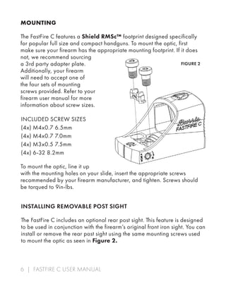 Instruction Manual | Burris Fastfire C | Optics Trade | PDF | Arms ...