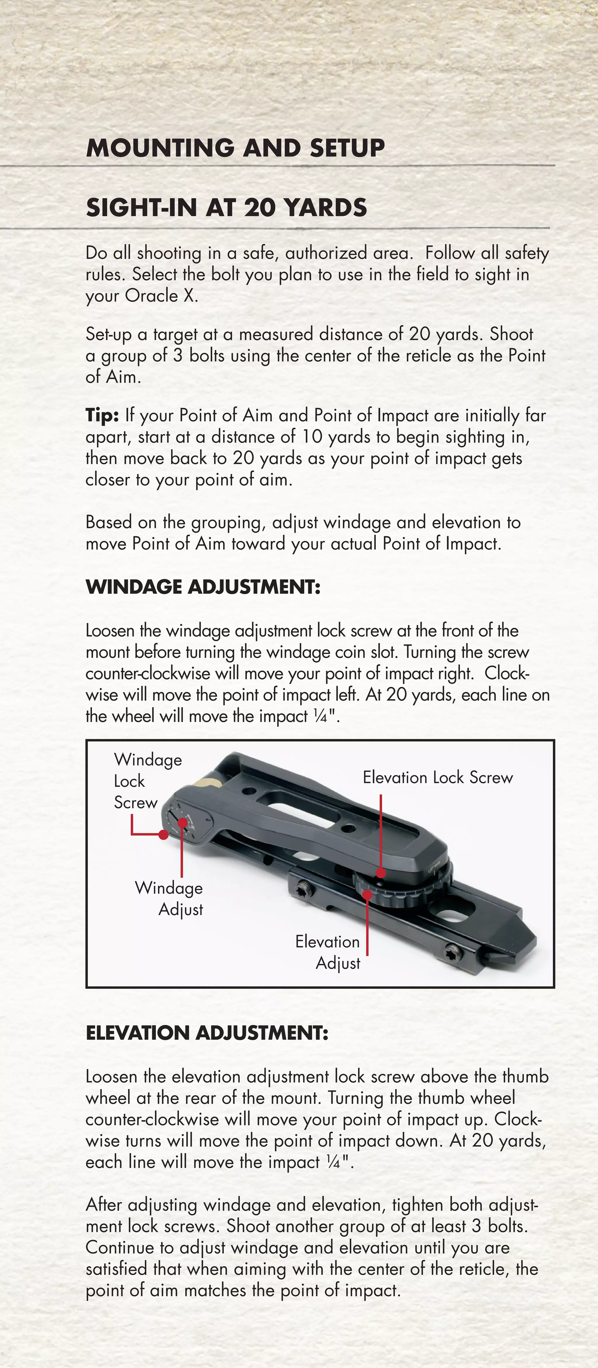 Instruction Manual | Burris Oracle X Rangefinder Crossbow Scope ...