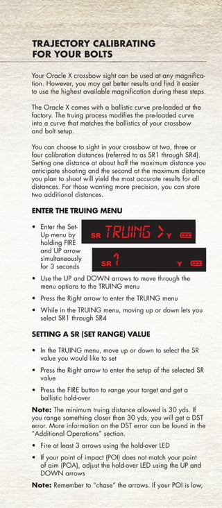 Instruction Manual | Burris Oracle X Rangefinder Crossbow Scope ...