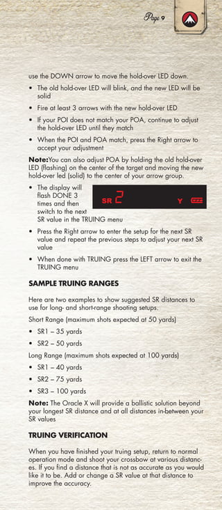 Instruction Manual | Burris Oracle X Rangefinder Crossbow Scope ...