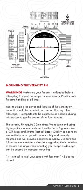 Instruction Manual | Burris Veracity PH Rifle Scopes | Optics Trade | PDF