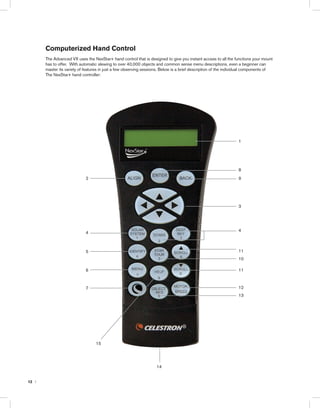 Instruction Manual | Celestron Advanced VX Telescopes | Optics Trade | PDF