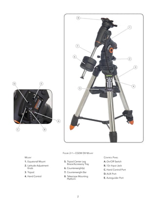 Instruction manual | Celestron CGEM DX Telescopes | Optics Trade | PDF ...