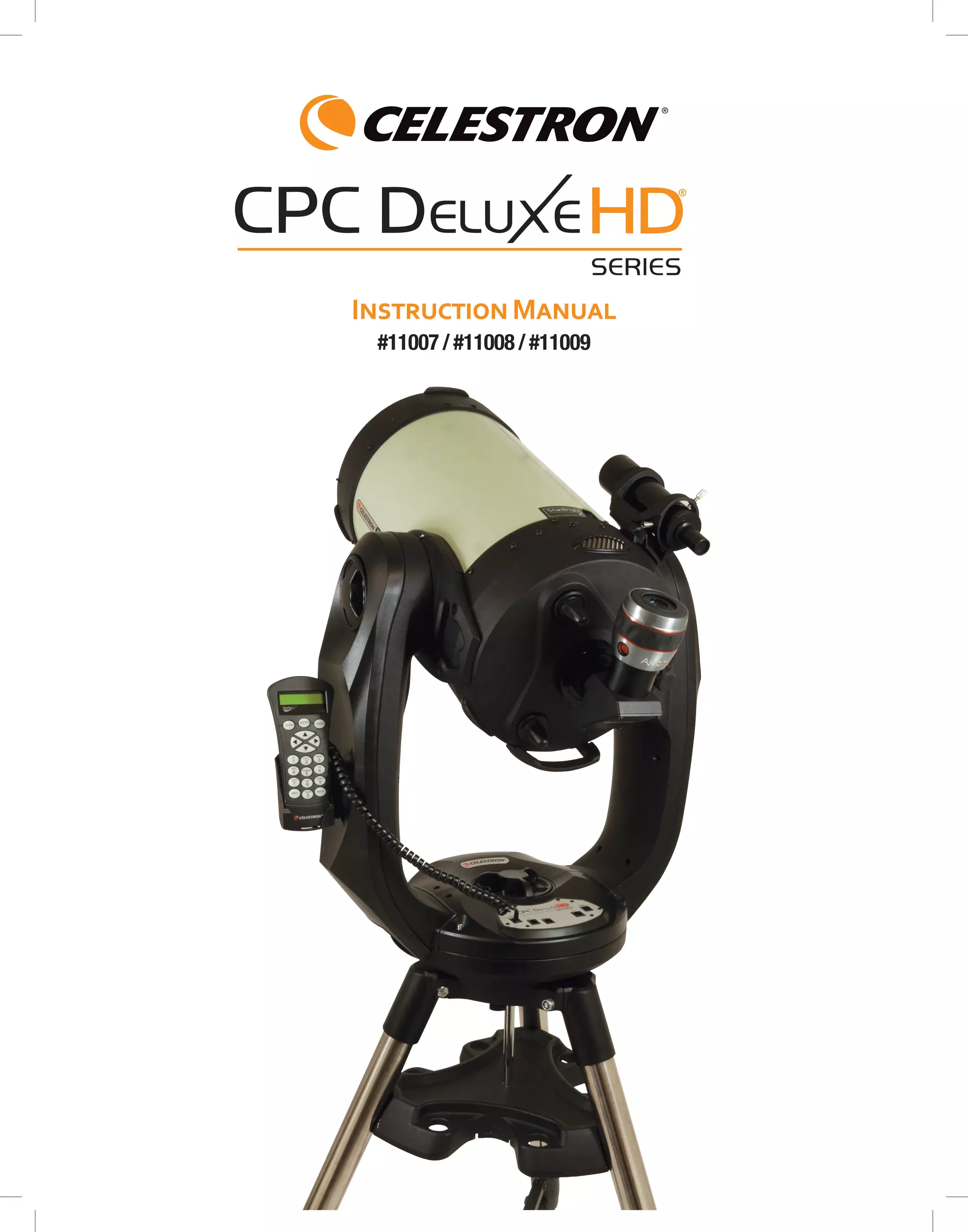 Instruction manual | Celestron CPC Deluxe HD Telescopes | Optics Trade ...