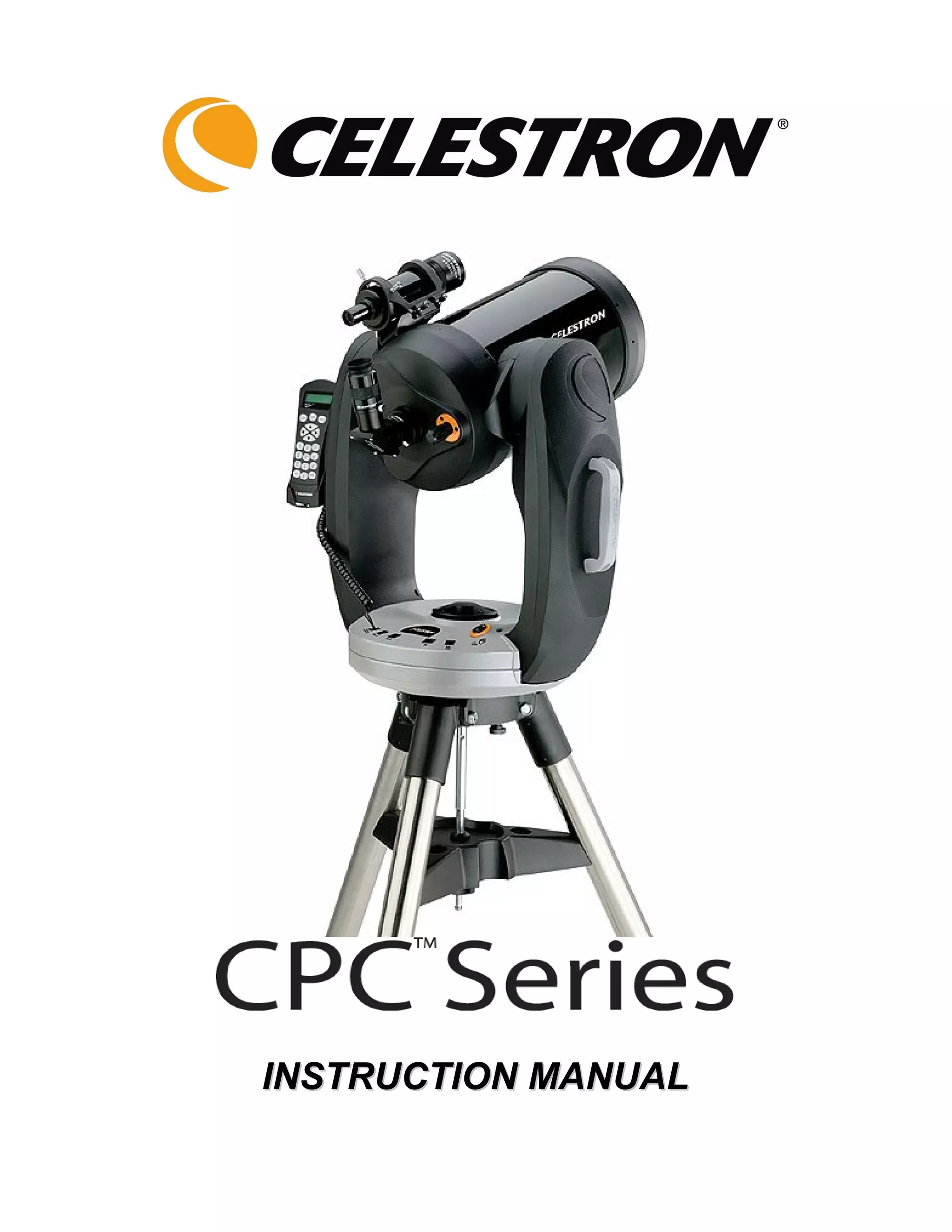 Instruction manual | Celestron CPC Telescopes | Optics Trade | PDF