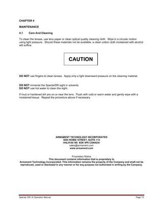 Instruction Manual | Elcan Specter DR 1.5-6x42 Riflescope | Optics ...