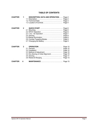Instruction Manual | Elcan Specter DR 1.5-6x42 Riflescope | Optics ...