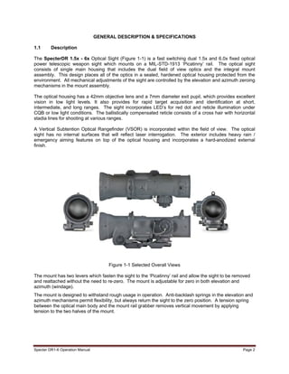Instruction Manual | Elcan Specter DR 1.5-6x42 Riflescope | Optics ...