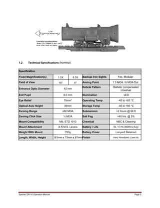 Instruction Manual | Elcan Specter DR 1.5-6x42 Riflescope | Optics ...