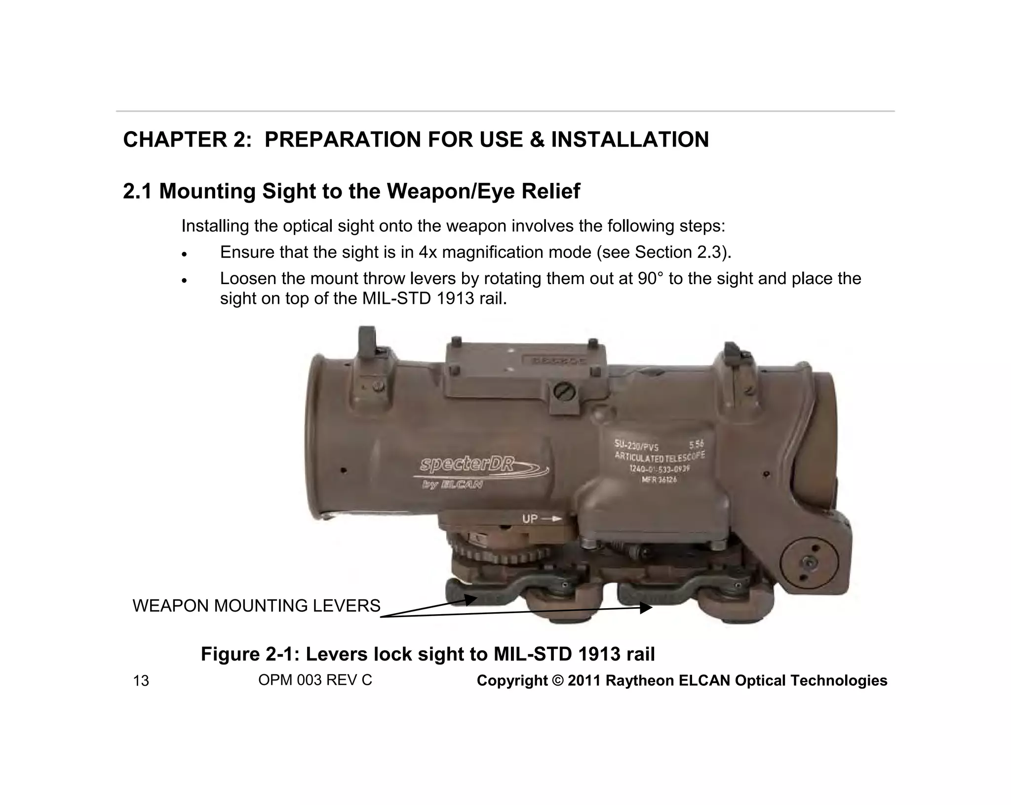 Instruction Manual | Elcan Specter DR 1-4x32 Riflescope | Optics Trade ...